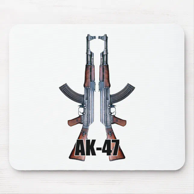 Dual AK-47 Assault Rifles Mouse Pad | Zazzle