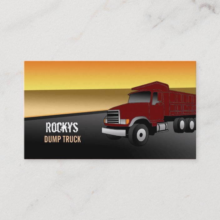 Dump Truck Business Cards | Zazzle.com.au