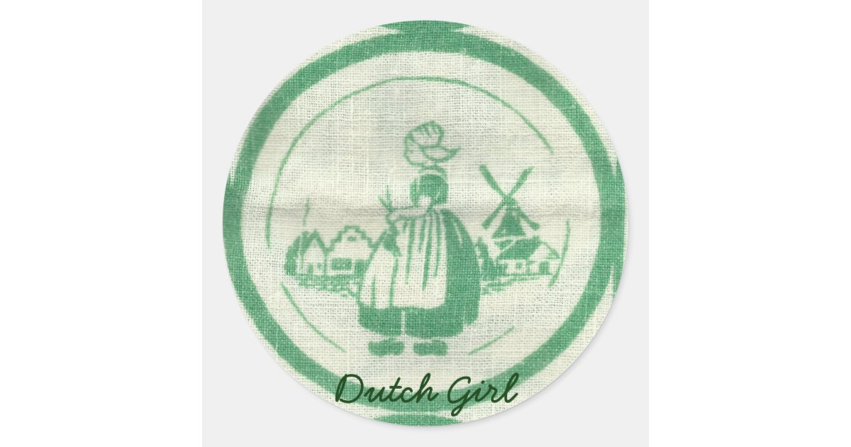 Dutch Girl Stickers | Zazzle