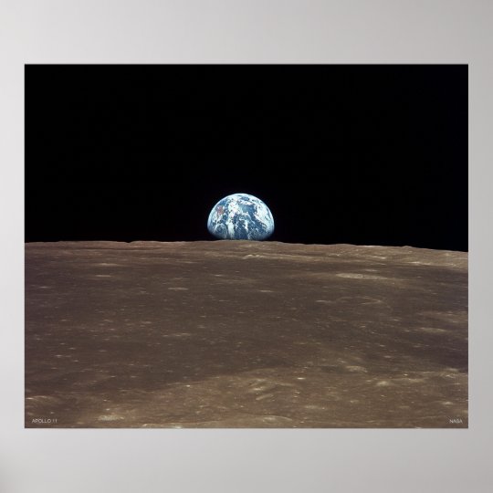 Earthrise - Apollo 11 Poster | Zazzle.com.au