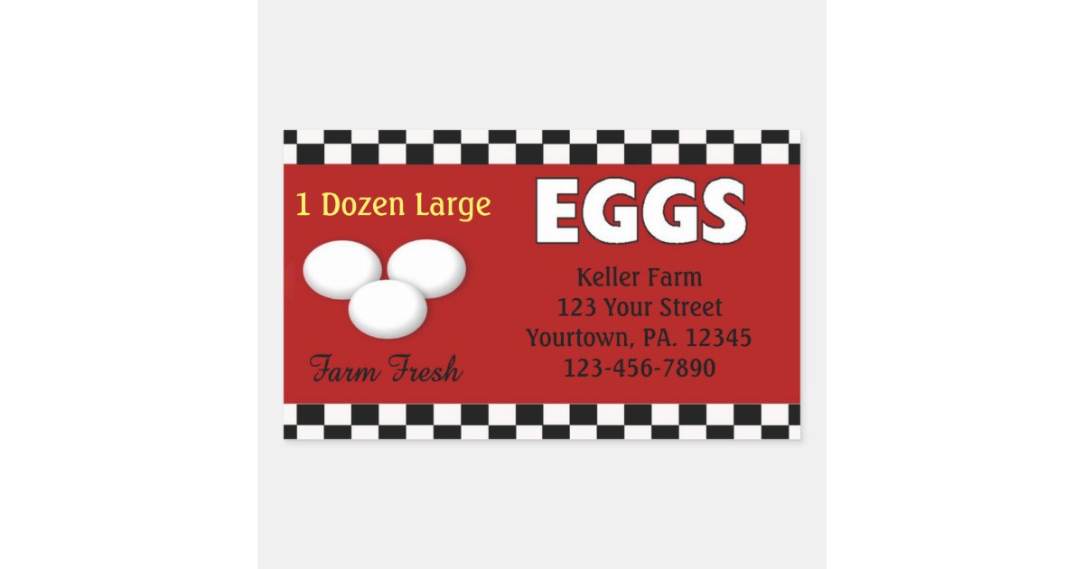 Eggs Custom Sticker | Zazzle