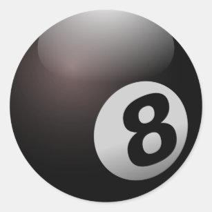 Eight Ball Stickers | Zazzle AU