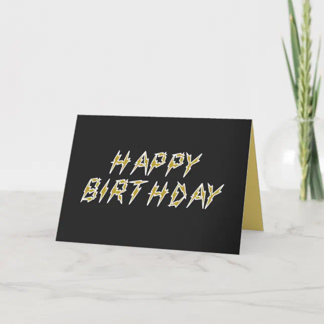 Electric Happy Birthday Card | Zazzle