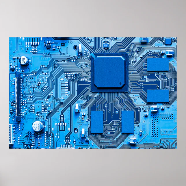Electronic circuit board close up. circuit,board,s poster | Zazzle