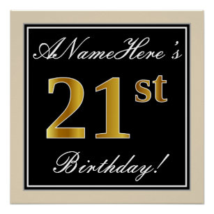 21st Birthday Posters & Photo Prints | Zazzle AU
