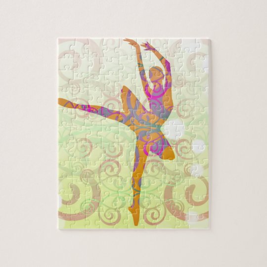 Elegant Dancing Ballerina Jigsaw Puzzle | Zazzle.com.au