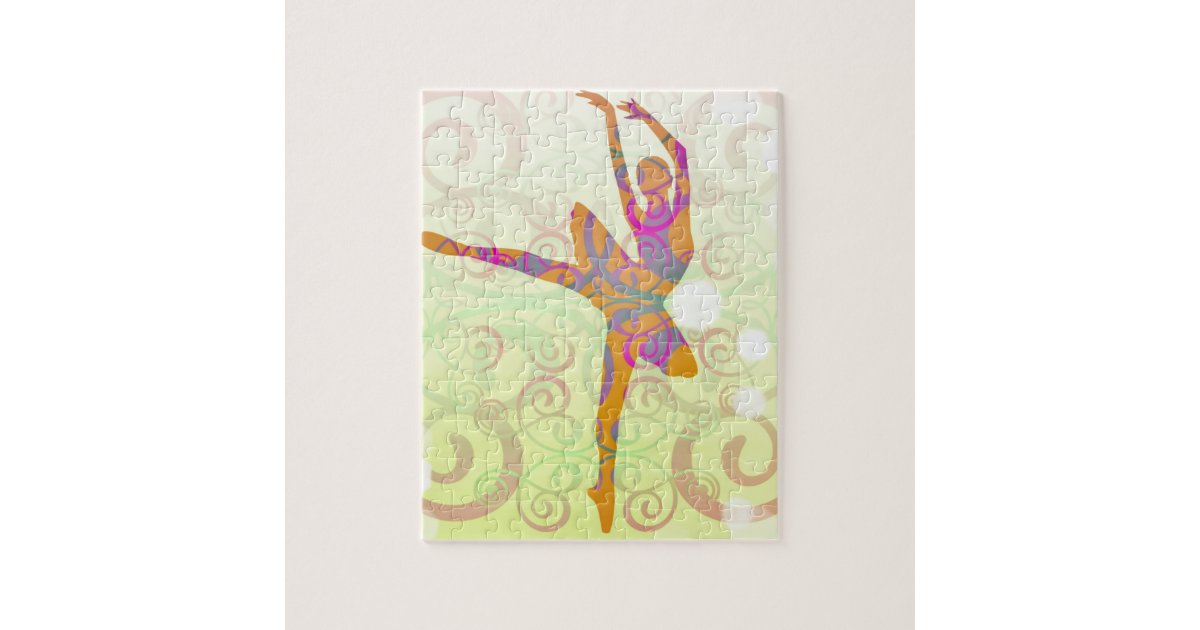 Elegant Dancing Ballerina Jigsaw Puzzle | Zazzle