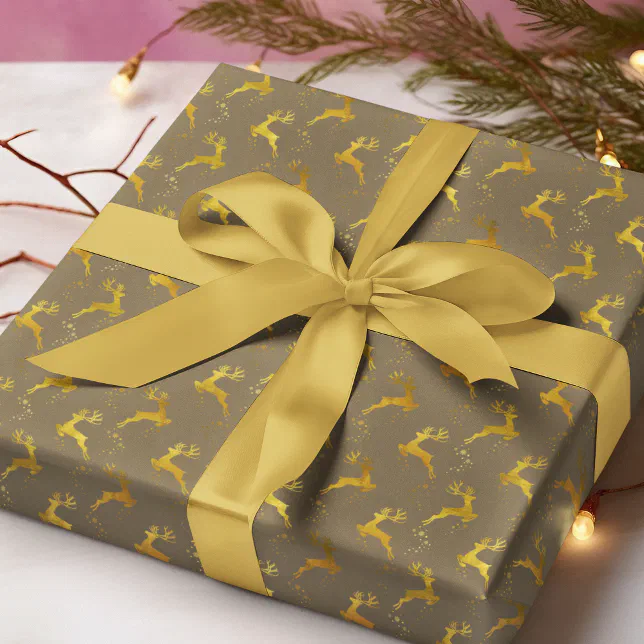 Elegant Gold Christmas Wrapping Paper Images