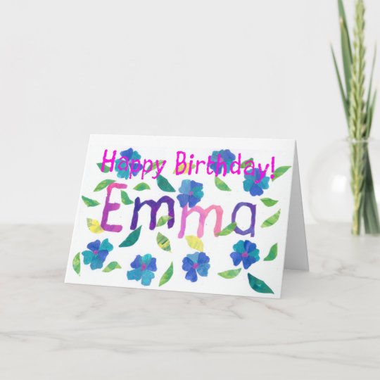'Emma' Birthday Card | Zazzle.com.au
