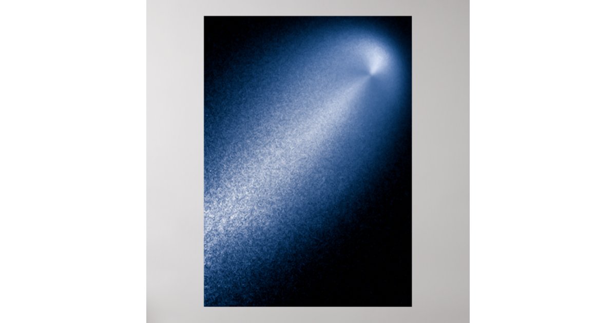 Enhanced Hubble Image of Comet Poster | Zazzle