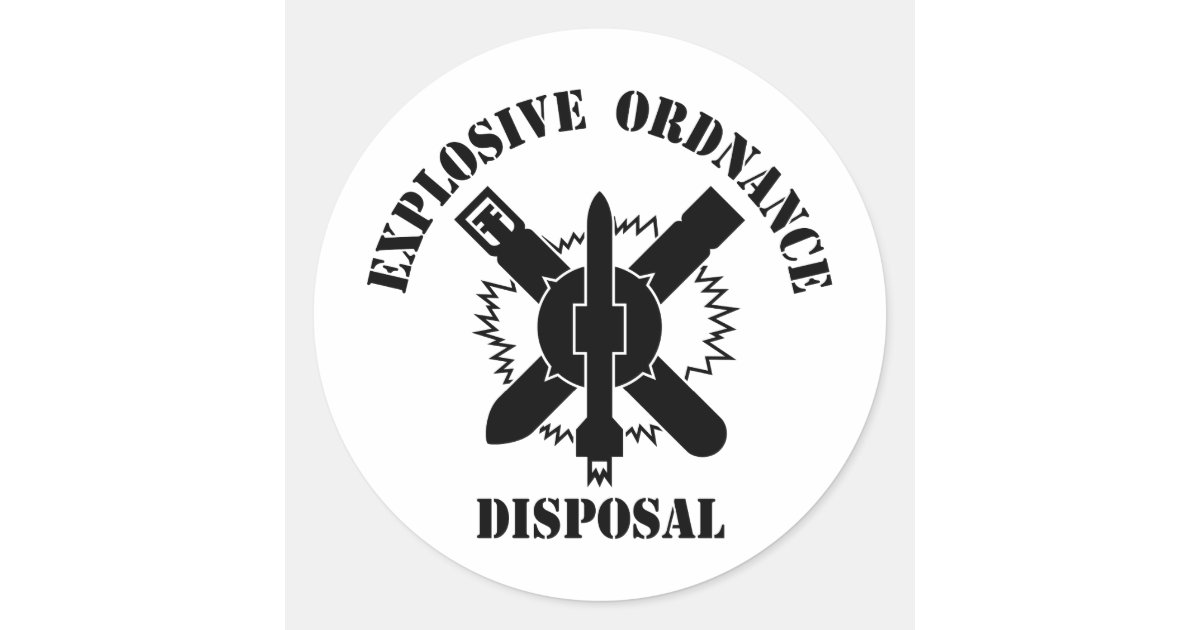 EOD logo Classic Round Sticker | Zazzle