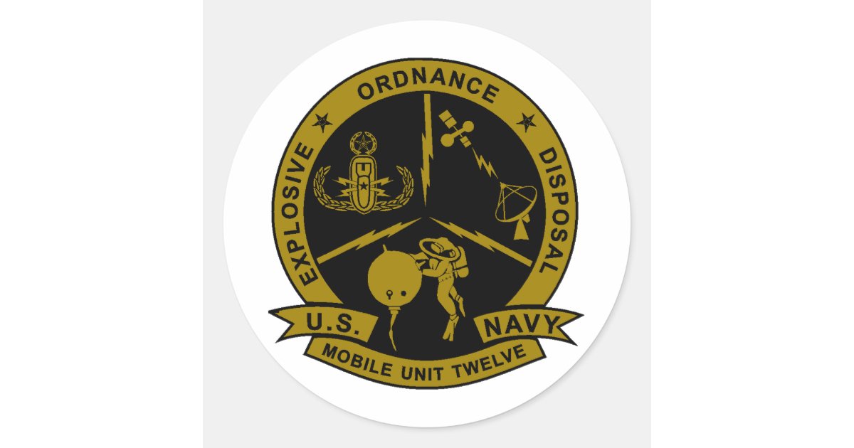 EODMU12 CLASSIC ROUND STICKER | Zazzle