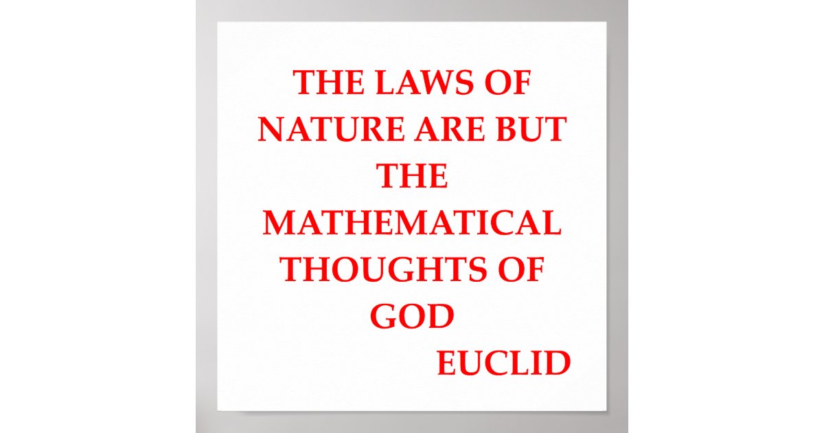 EUCLID quote Poster | Zazzle