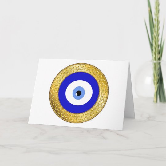 evil eye card-gold card | Zazzle.com.au