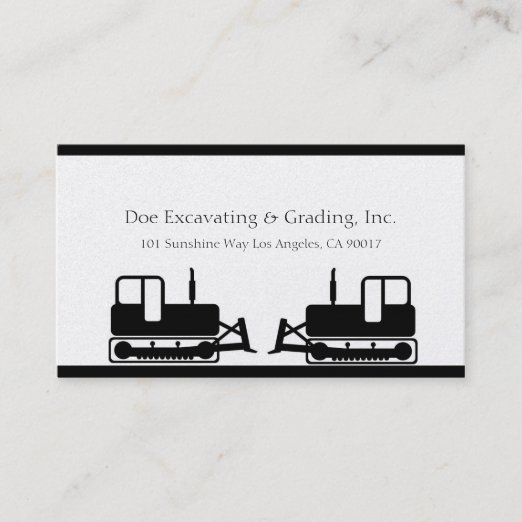 Excavating Business Cards | Zazzle AU