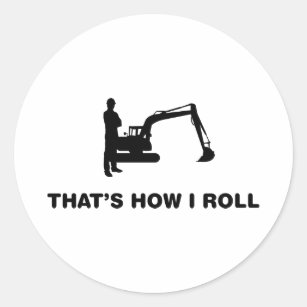 Excavator Stickers | Zazzle AU