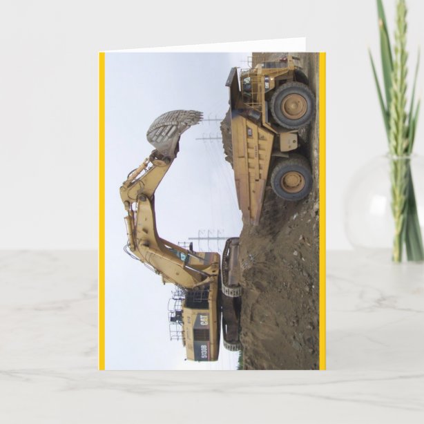 Excavator Cards | Zazzle AU