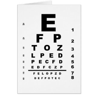 Eye Test Cards & Invitations | Zazzle.com.au