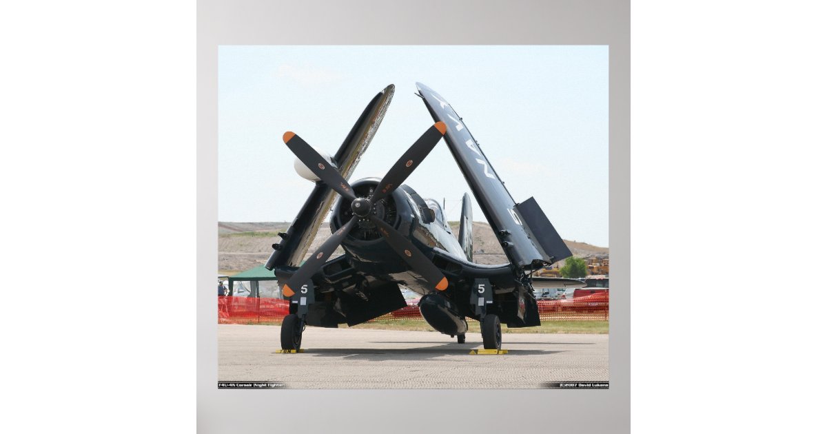 F4U-4N Corsair (Night Fighter Variant) Poster | Zazzle