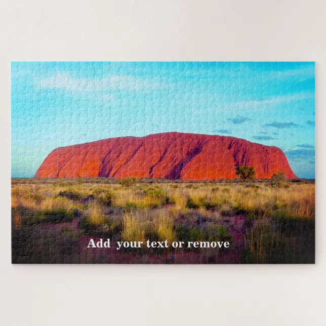 Fabulous view of Uluru, or Ayers Rock, Australia, Jigsaw Puzzle | Zazzle