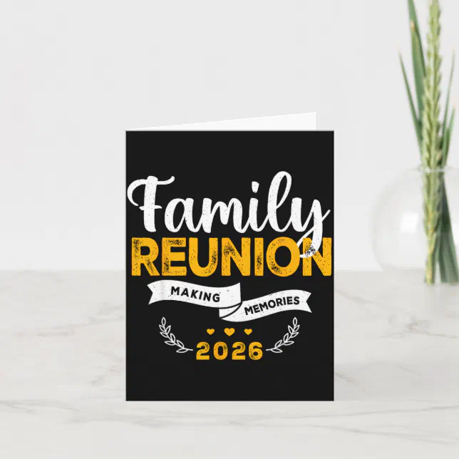 Family Reunion 2026 Matching Family reunion Making Card | Zazzle