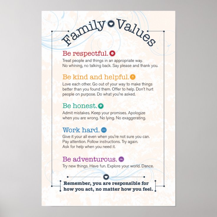 Family Values Poster | Zazzle