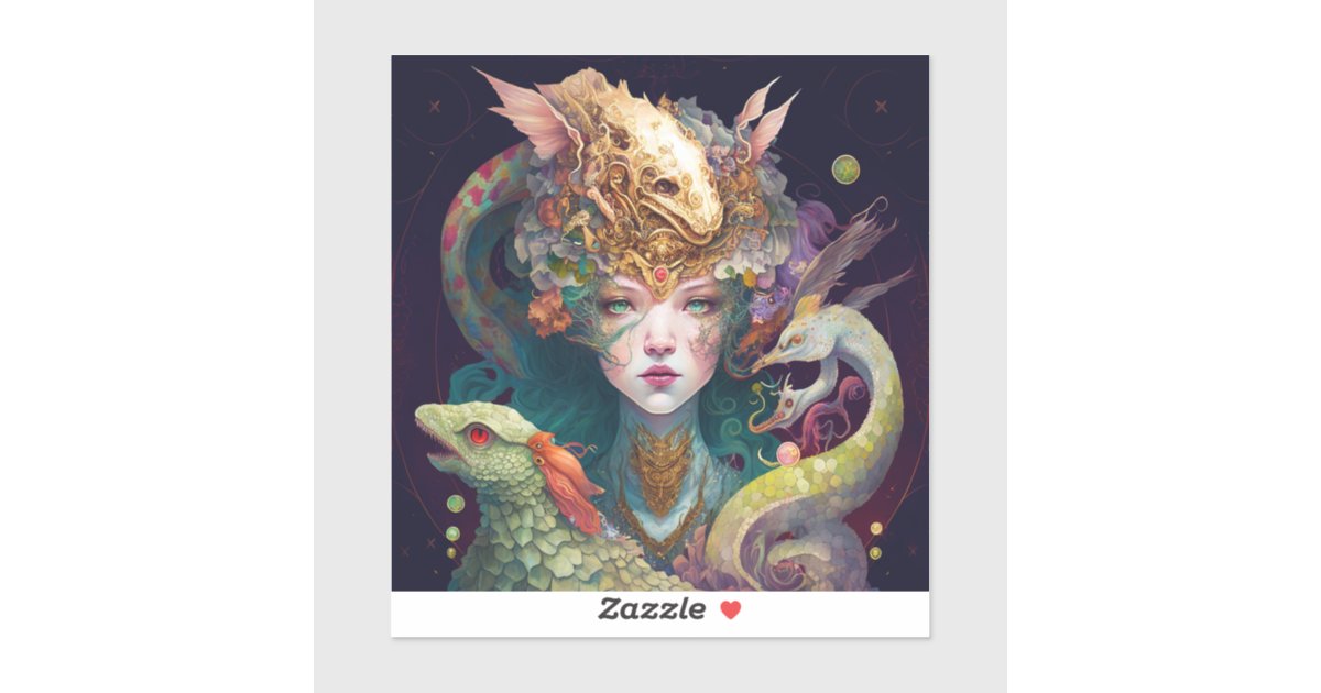 Fantasy Art Dragon Goddess Queen | Zazzle