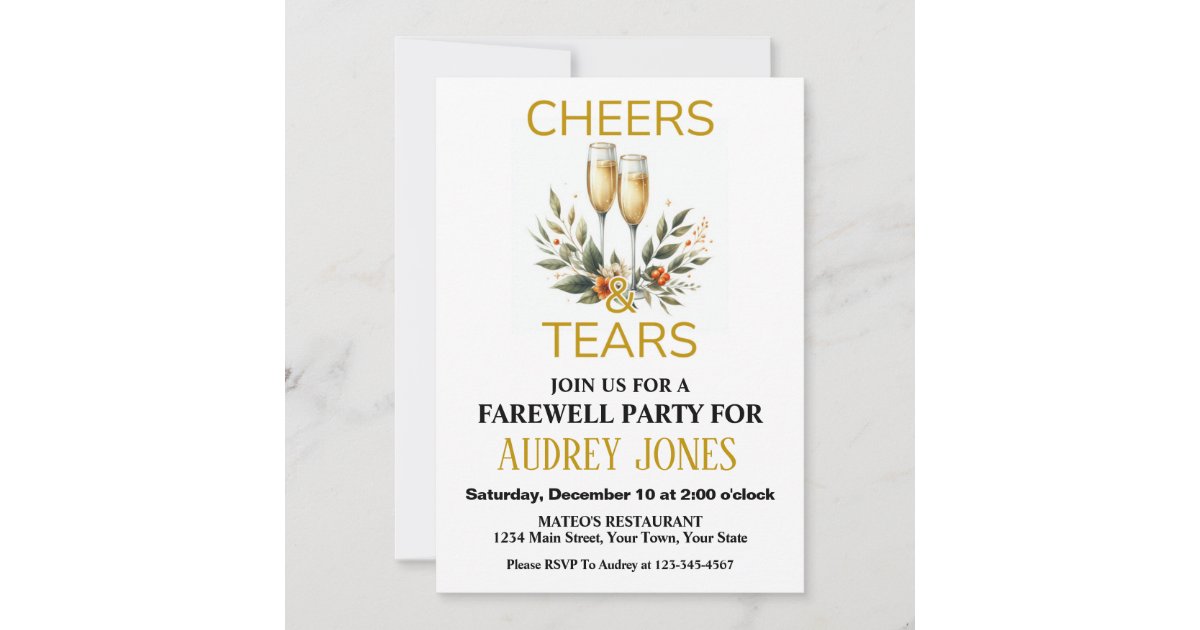 Farewell Send Off Party Invitation | Zazzle