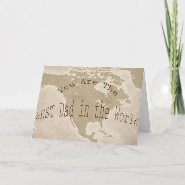 Father's Day Card--BEST Dad Card | Zazzle