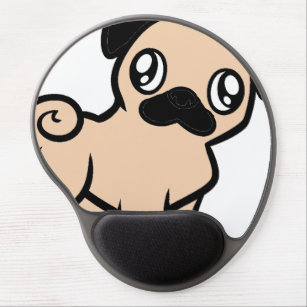 Cartoon Pug Mouse Pads | Zazzle AU