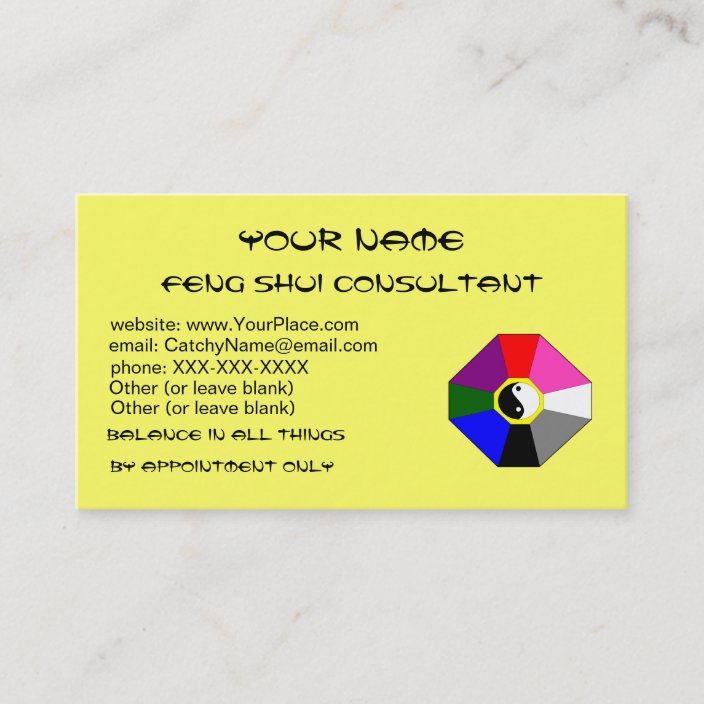 Feng Shui (version 2) - business card template | Zazzle.com.au