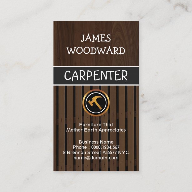 Timber Business Cards | Zazzle AU