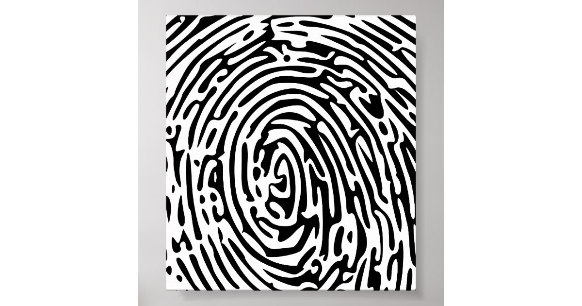 Fingerprint Background Poster | Zazzle