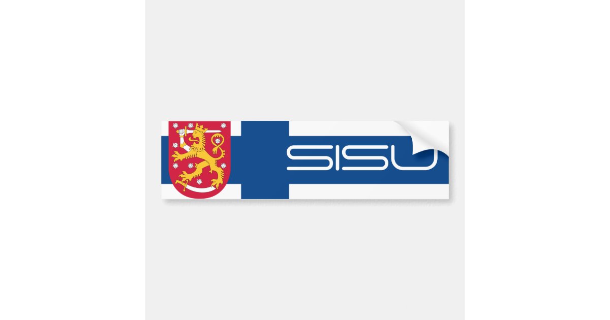 Finnish Sisu/Coat of Arms Bumper Sticker | Zazzle