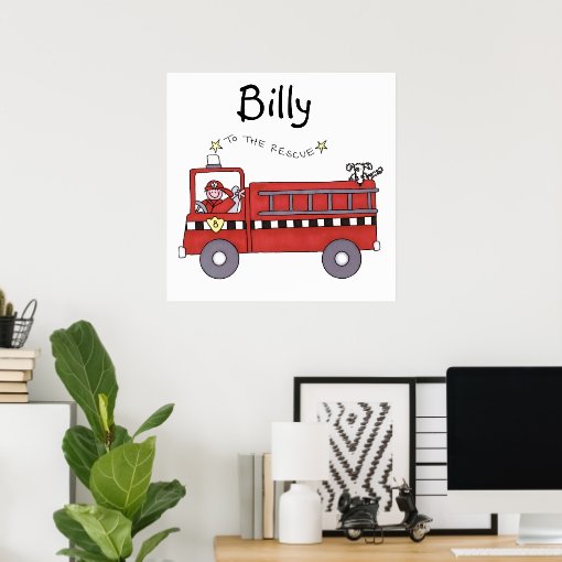Fire Engine Poster | Zazzle