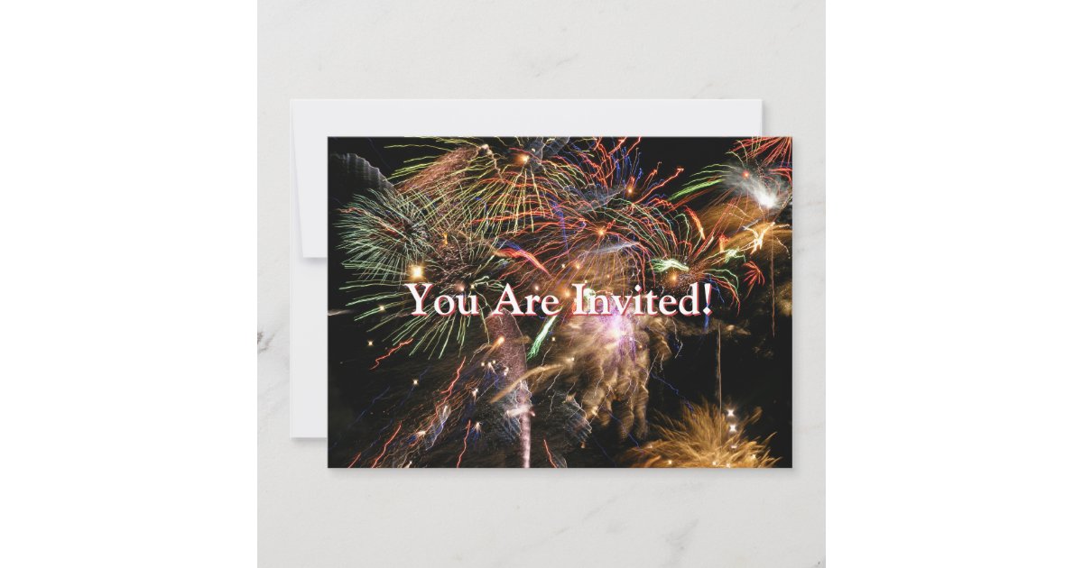 Fireworks Display Invitation | Zazzle