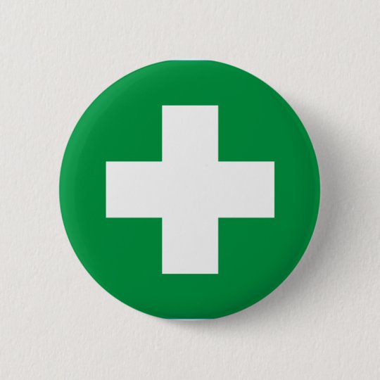 First aid 6 cm round badge | Zazzle.com.au