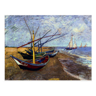 Vintage Beach Paintings Postcards | Zazzle AU