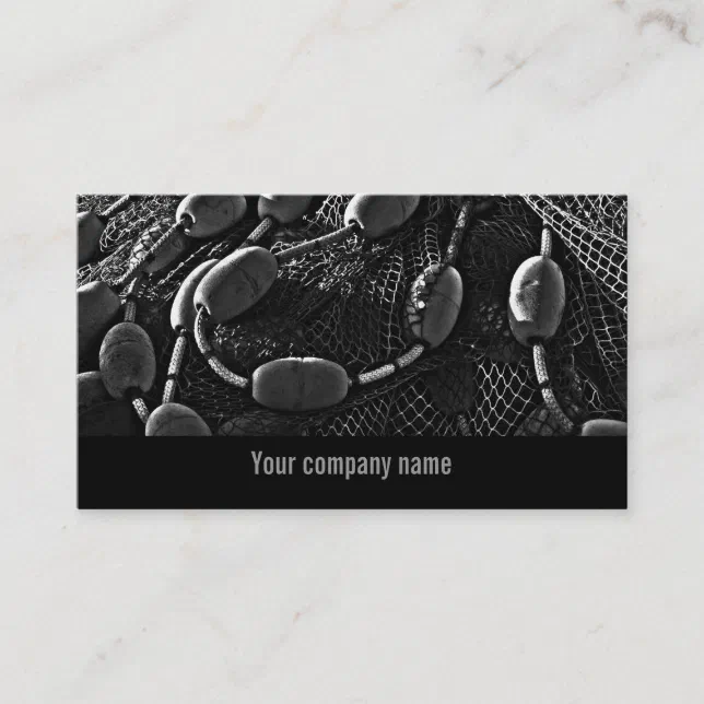 Fishing nets / seafood business card | Zazzle