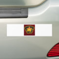 fist and red star bumper sticker | Zazzle