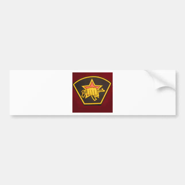 fist and red star bumper sticker | Zazzle
