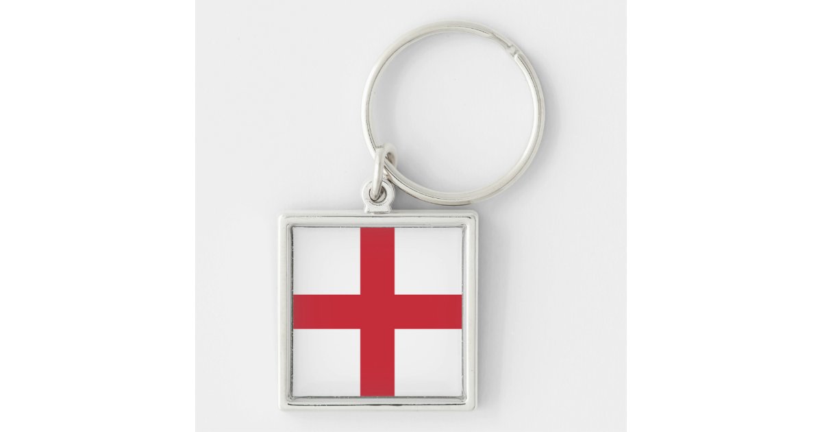Flag of England Key Ring | Zazzle