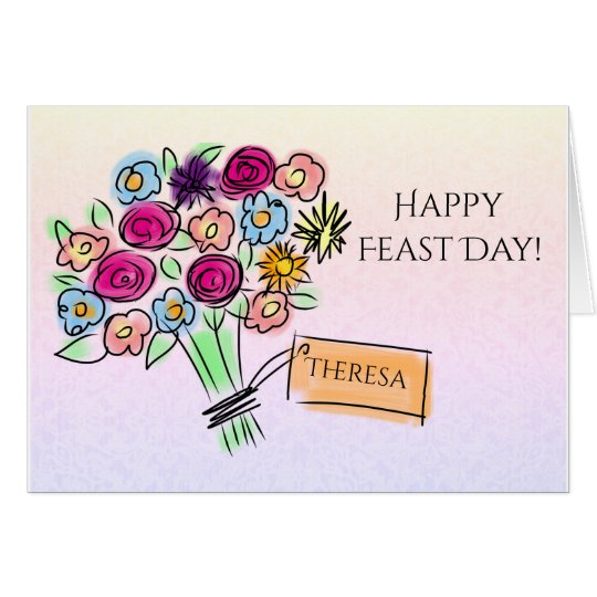 Floral Bouquet Catholic Feast Day Celebration | Zazzle.com.au