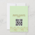 Floral Greenery Wedding Response Card | Zazzle