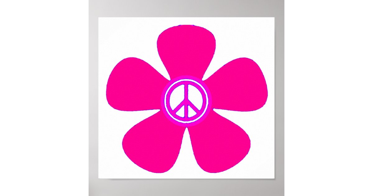 Flower Power Peace Sign | Zazzle