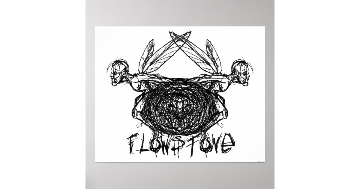Flowstone Graphics Pixies Logo Poster | Zazzle