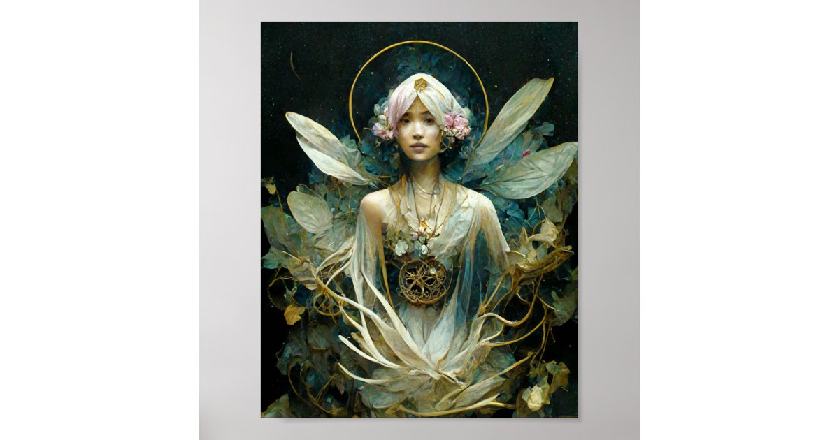 Forest Fairy Fae Fantasy Art Poster | Zazzle