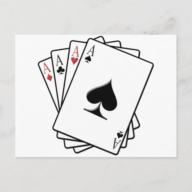 Four Aces Playing Cards Design | Zazzle