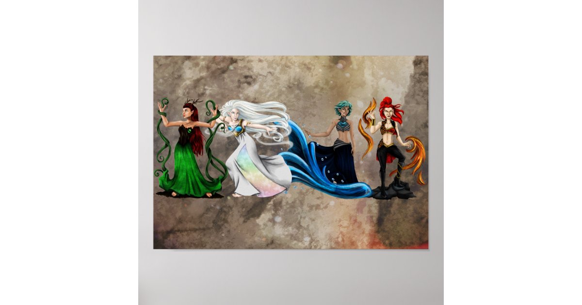 Four Elements Poster | Zazzle