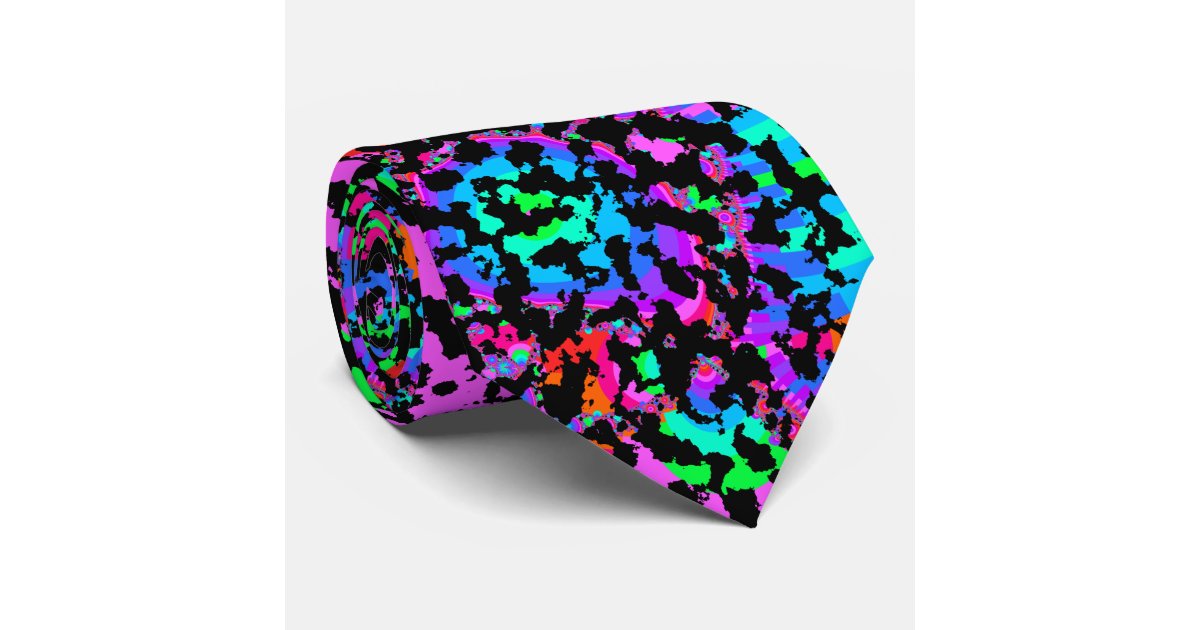 Fractal Camo Pattern Tie | Zazzle
